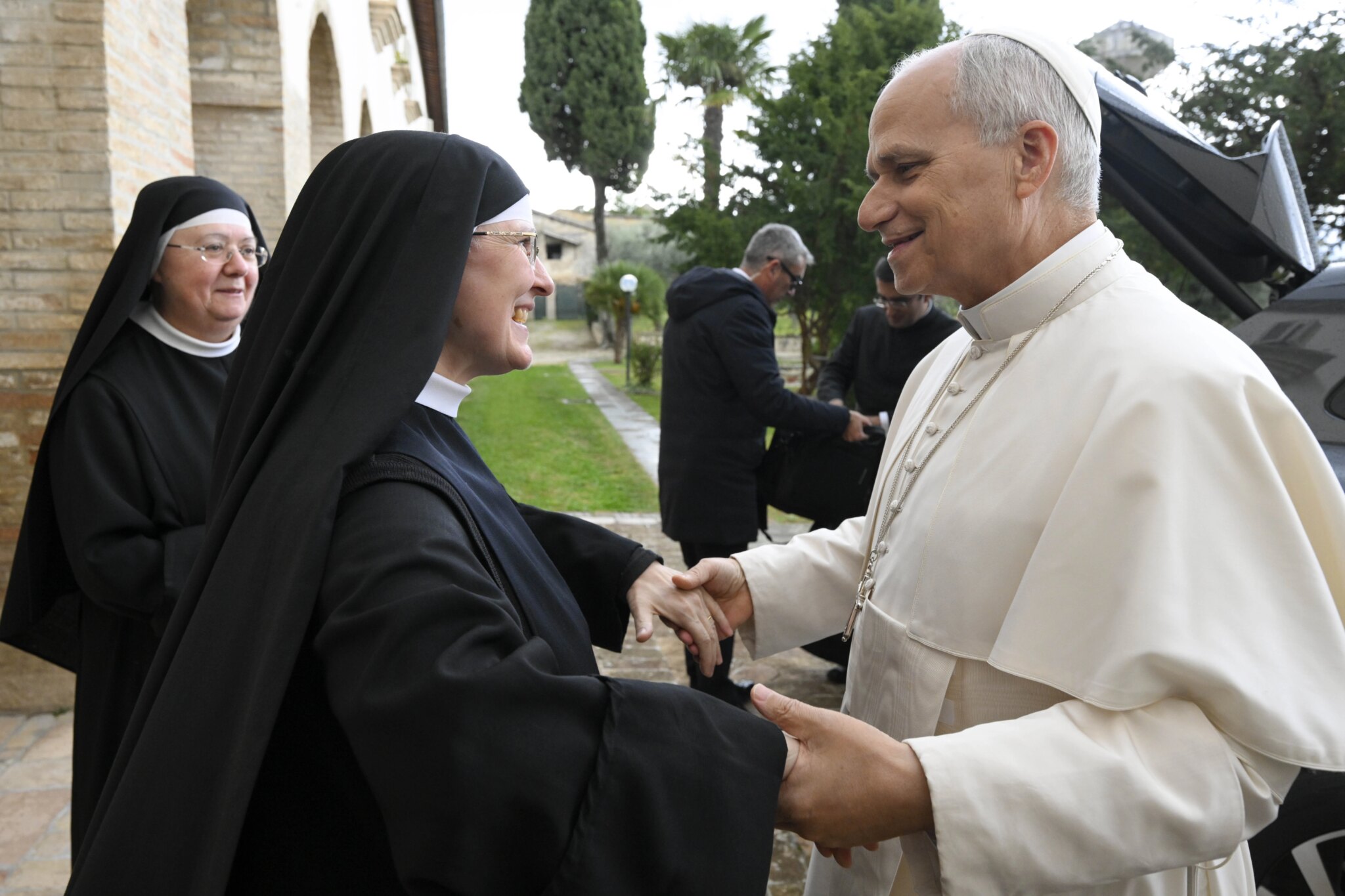 Pope Leo XIV visits Augustinian nuns he has known for years ...