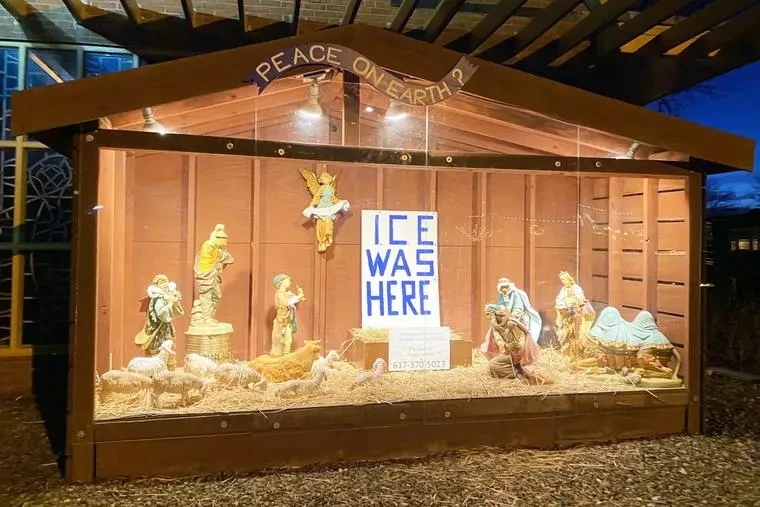 Boston-area pastor refuses to remove anti-ICE Nativity scene, seeks ...