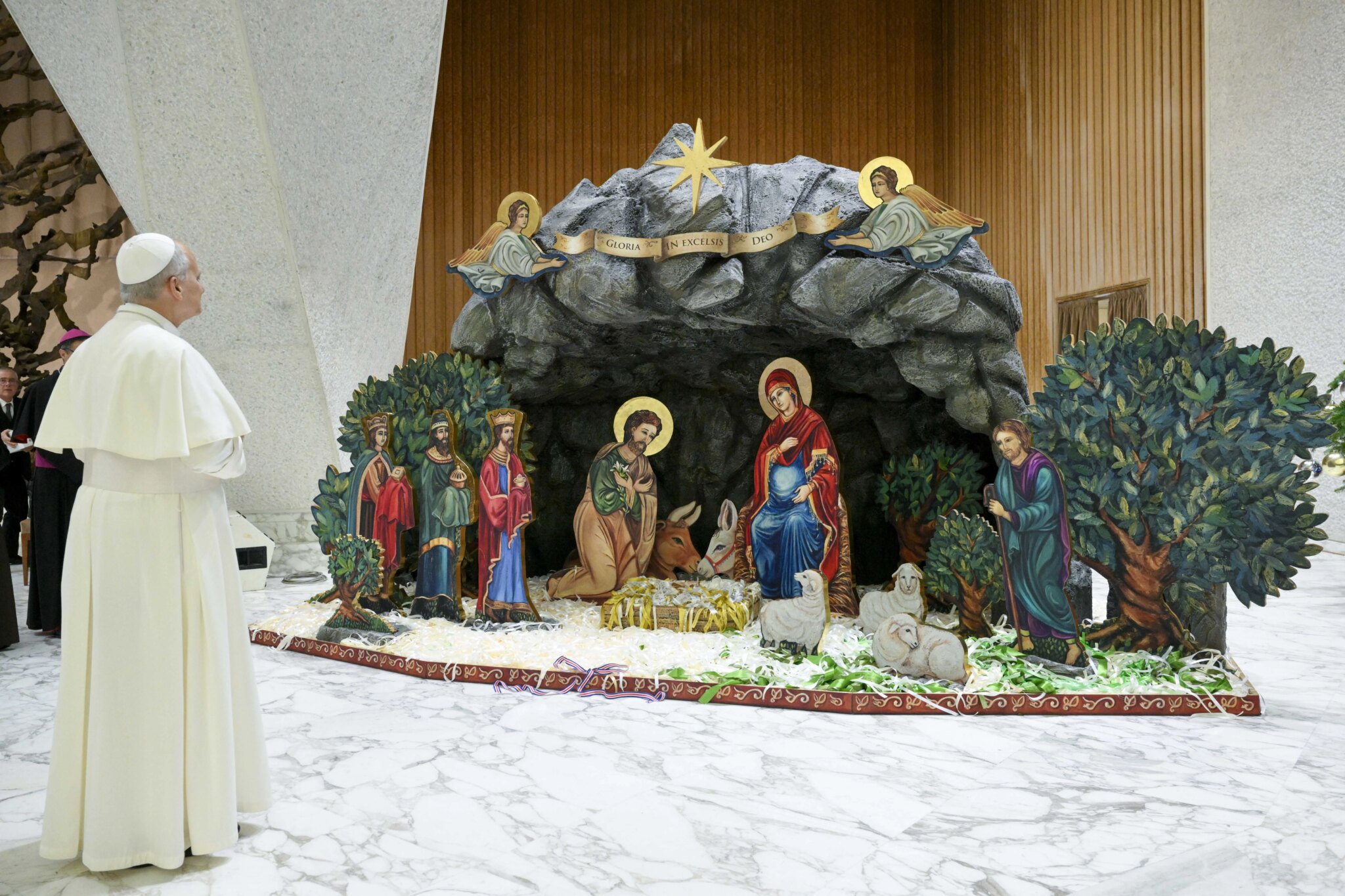 Pope thankful for pro-life Nativity scene that ‘represents a life ...